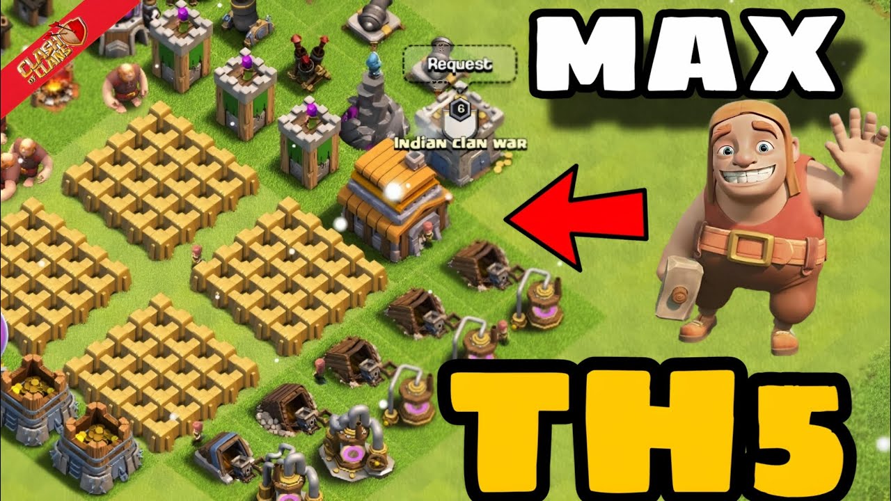 TAKE A LOOK AT OUR FULLY MAX TOWN HALL 5 😍😍 || f2p Series || CLASH OF ...