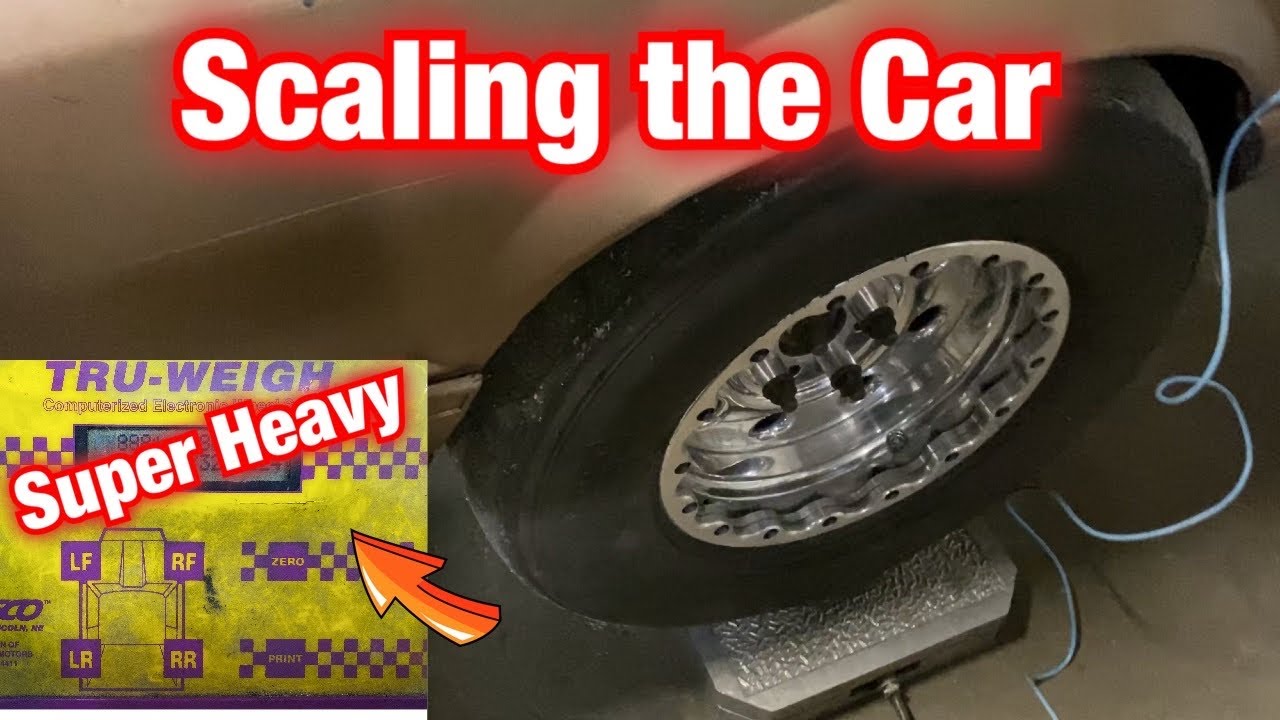 Weighing the drag car - YouTube