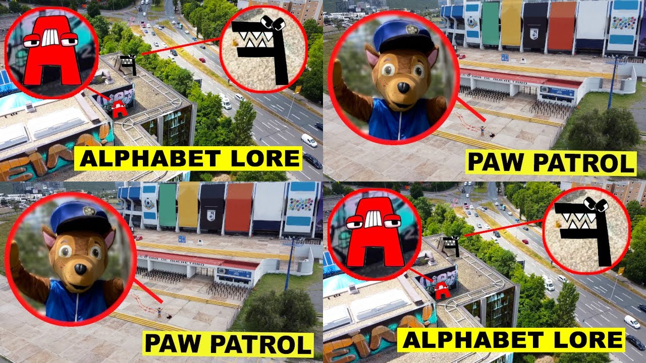 DROHNE überwacht ALPHABET LORE & CHASE aus PAW PATROL FILM um 3 UHR ...