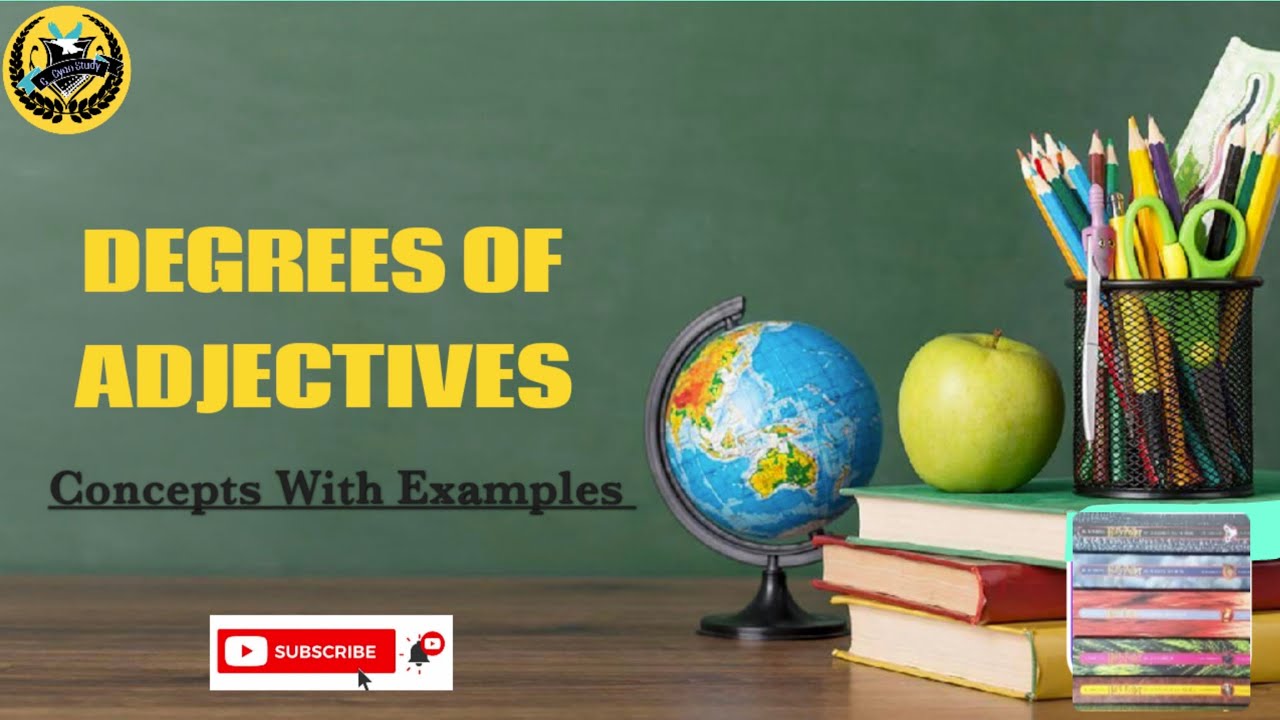 Degrees of comparison in English grammar DegreeofAdjectives - YouTube