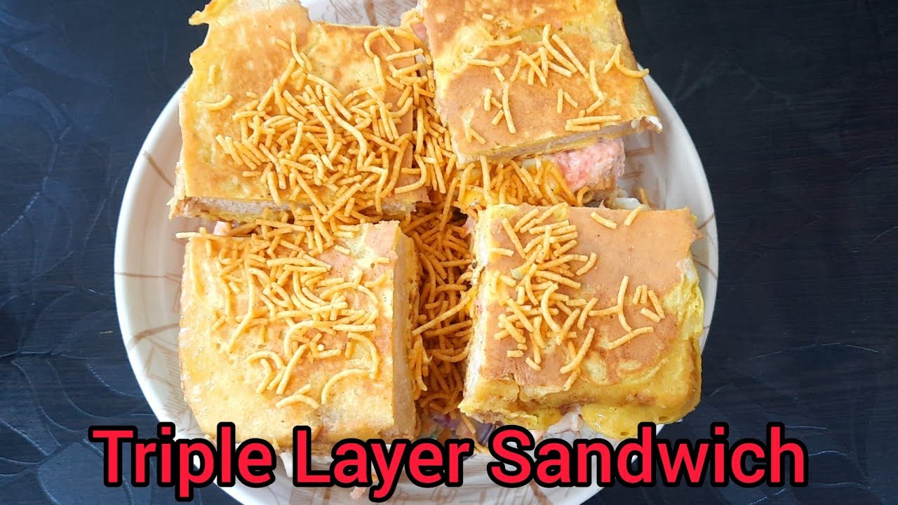 TRIPLE LAYER SANDWICH/Vegetable Sandwich - YouTube