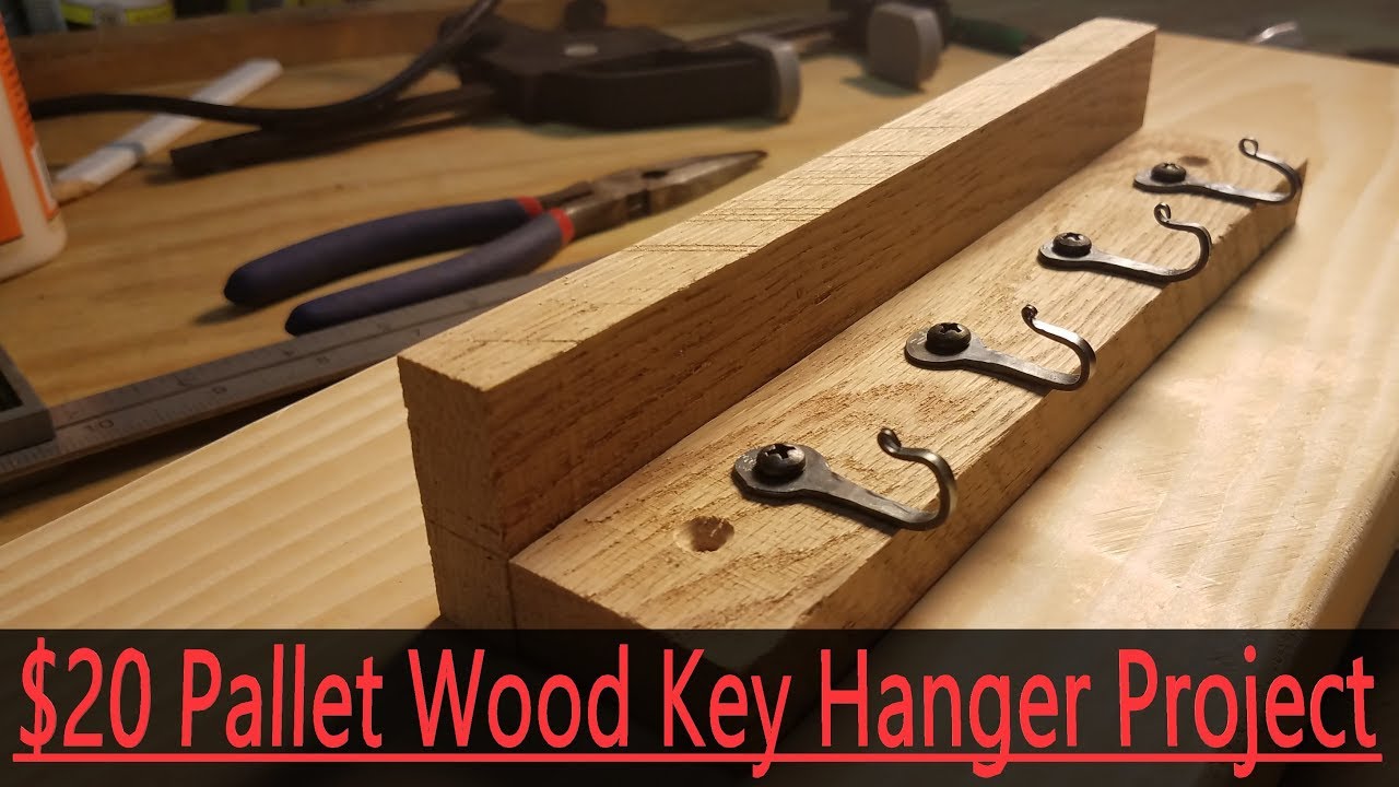 $20 Pallet Wood Key Holder For Etsy or Craft Fairs - YouTube