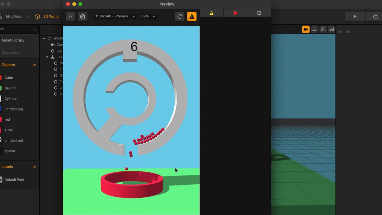 Balls Rotate Buildbox 3d Sample Game Youtube