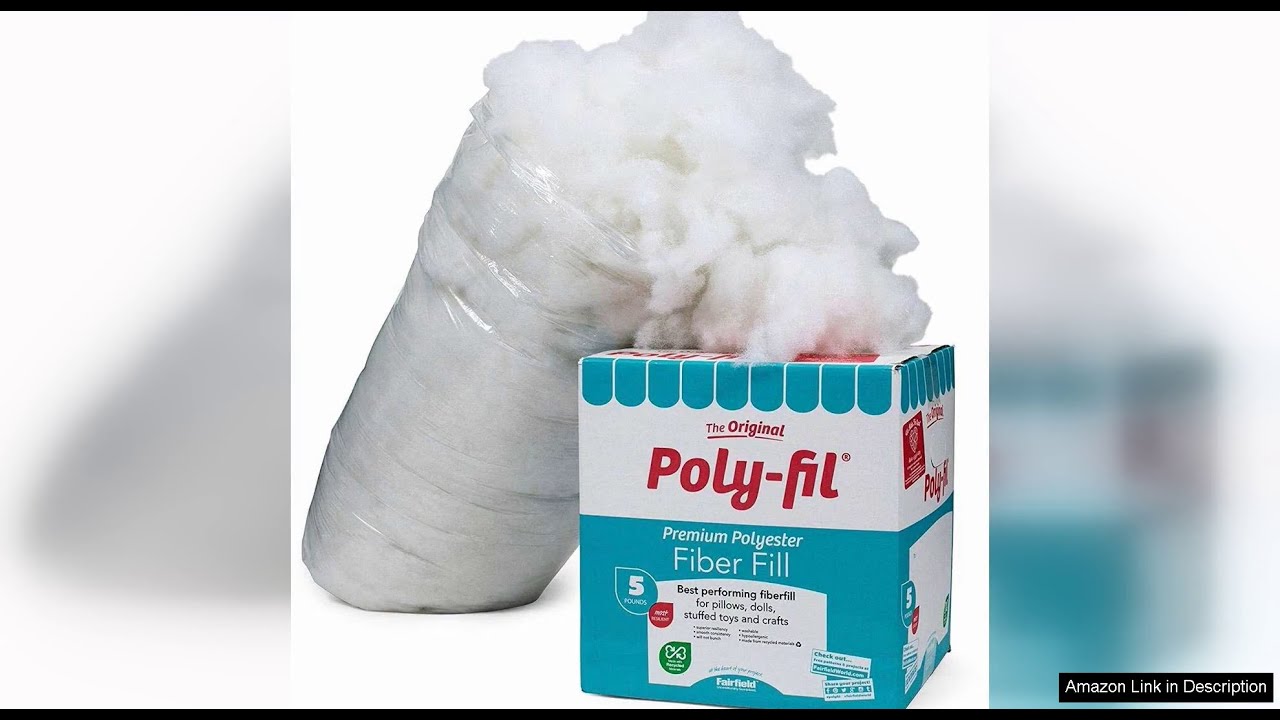 Fairfield The Original Poly-Fil, Premium Polyester Fiber Fill, Soft ...