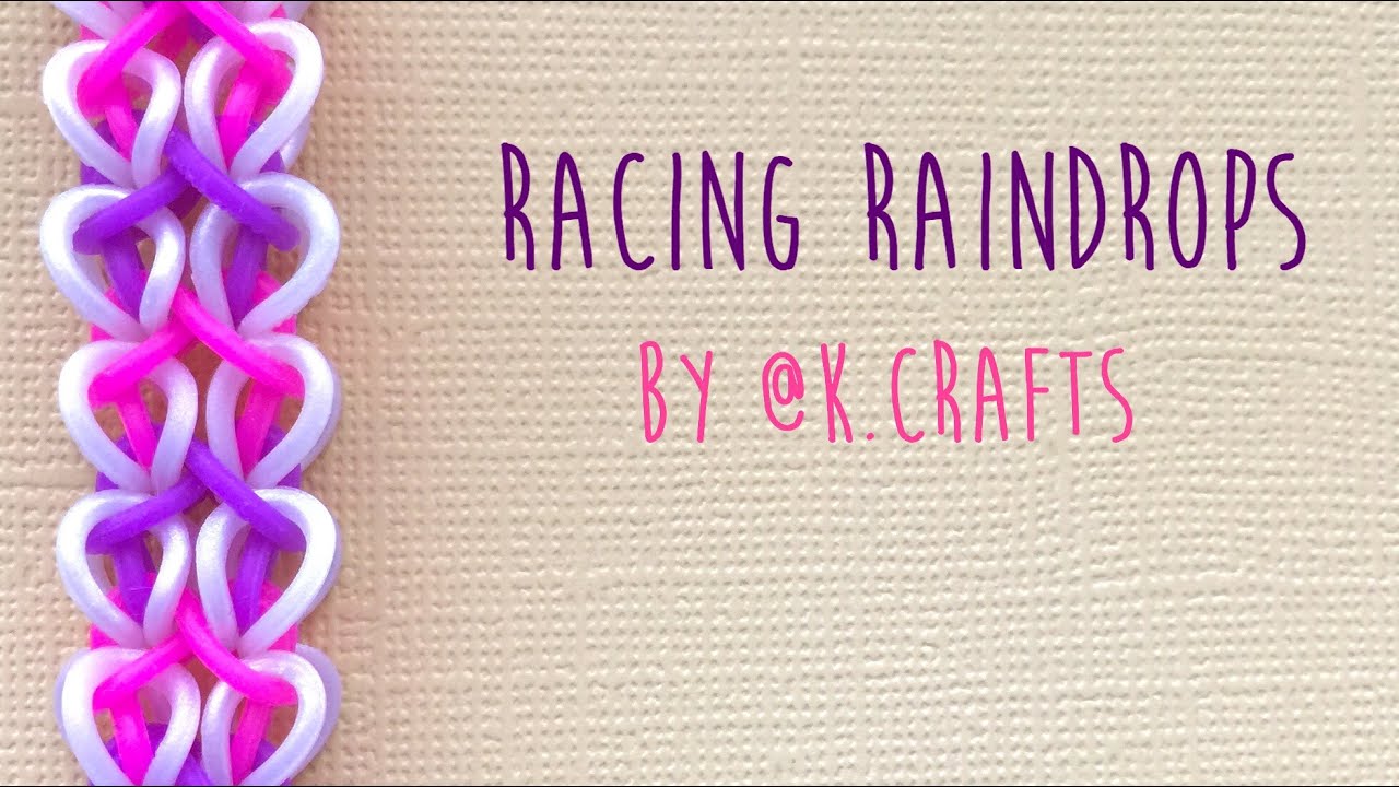 Rainbow Loom Patterns Raindrop Rainbow Loom Pattern Rainbow Loom