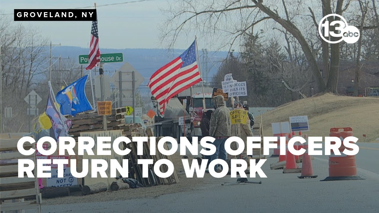 Corrections officers set to return to work following strike - YouTube