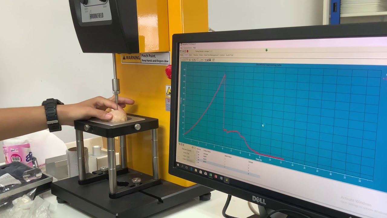วิธีใช้เครื่อง texture analyser 4 - YouTube