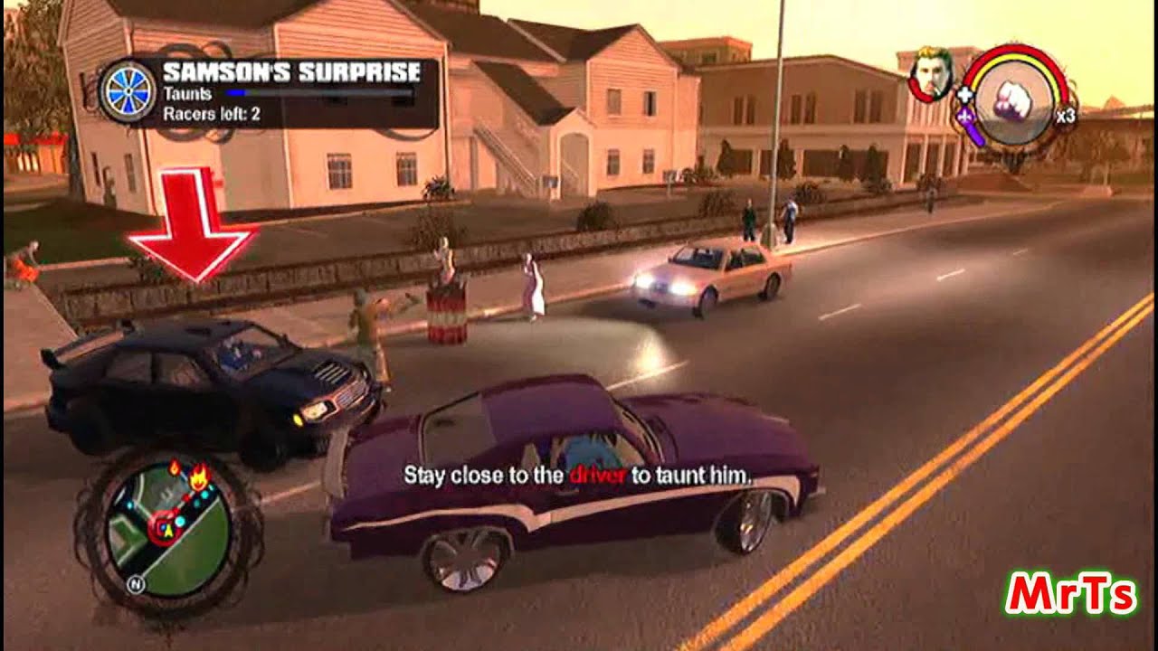 Saints Row Westside Rollerz Mission 2 Samson's Surprise - YouTube