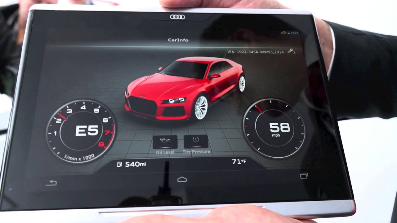 CES 2014: Audi Smart Display mit Google Android [Demonstration und ...
