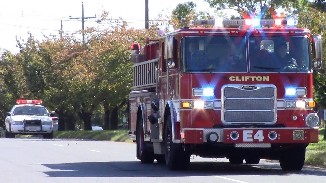 Clifton Fire Department Engine 4 And Crown Victoria Responding 10-18-18 ...