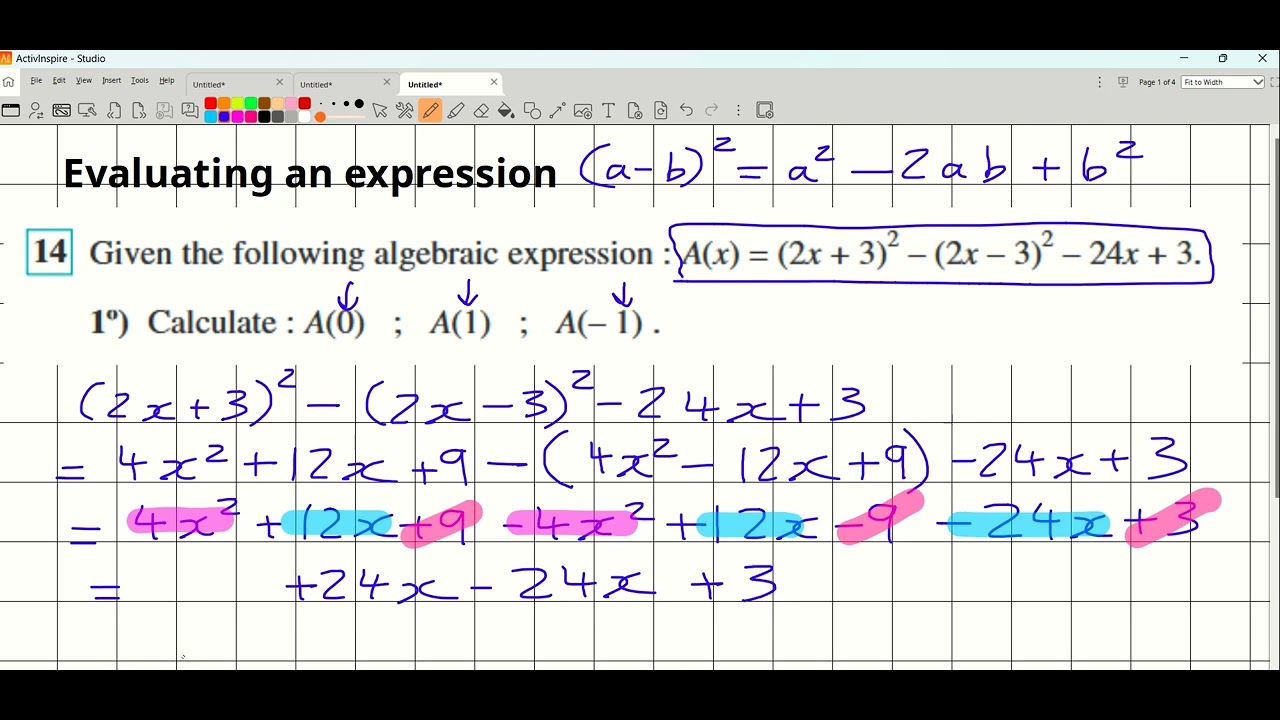 Evaluating an expression - One Take - YouTube