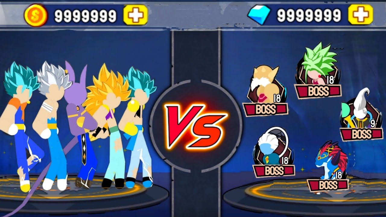 Stickman Warriors Story Mode | Gogeta, Gotenks, Beerus Vs Whis, Toppo ...