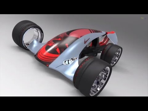 Prototype Nike Car - Autocad 3D / Keyshot - YouTube