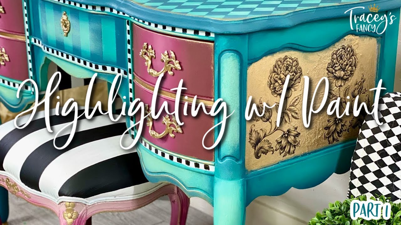 Highlighting with Paint | Tracey's Fancy - YouTube