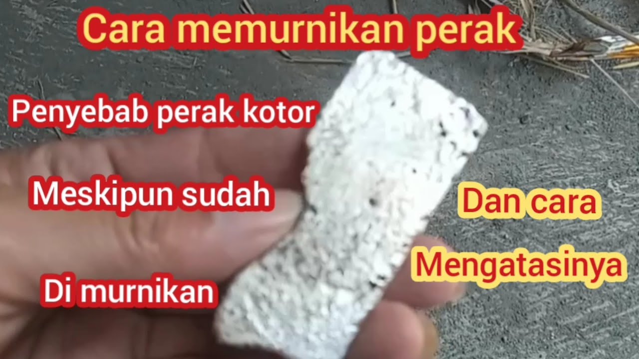 cara memurnikan perak - YouTube
