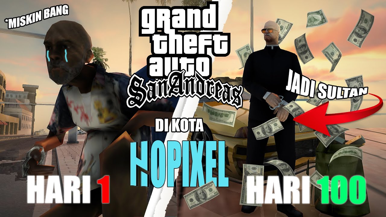 100 HARI DI GTA -SAMP ROLEPLAY!! MEMBANGUN KARIR TERBAIK DI KOTA ...