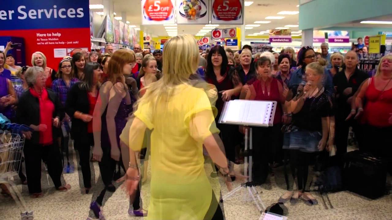 BIG Sing Flashmob, Tesco Maldon Store - YouTube