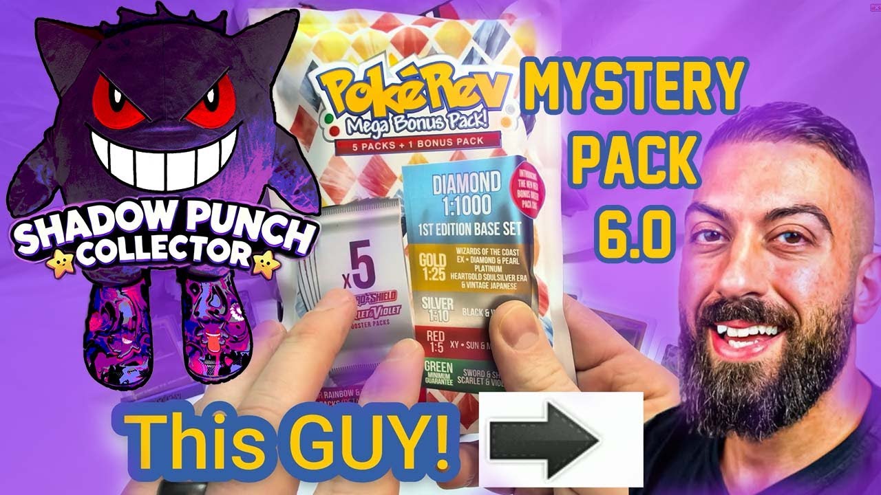 @PokeRev Mystery Pack 6.0: Did I Pull the Diamond 1st Edition?! - YouTube