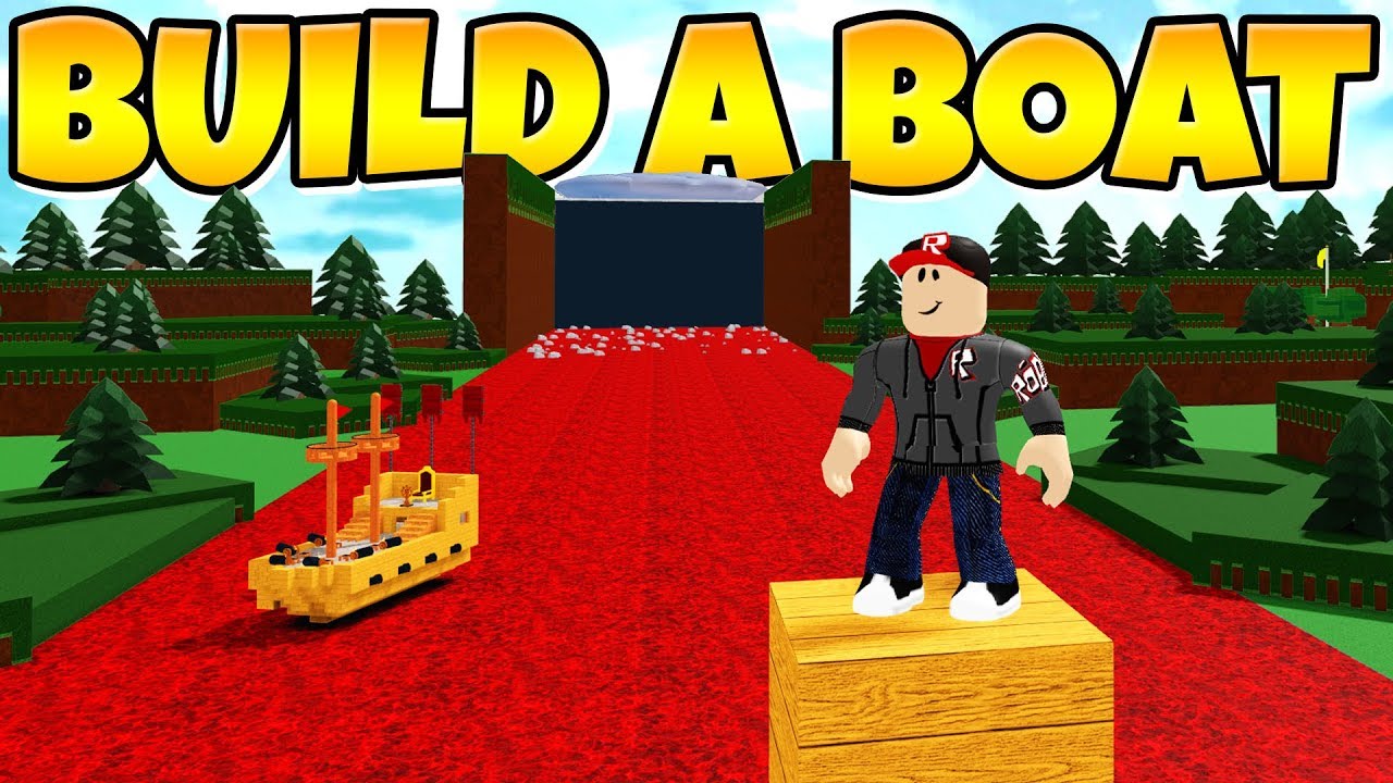 I REPLACED WATER WITH *LAVA* In Build a Boat - YouTube