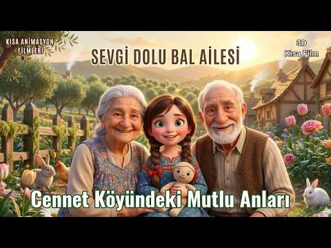 💕Sevgi Dolu Bal Ailesi, Cennet Köyündeki Mutlu Anları | 3D Kısa Animasyon Film #animasyon #kısafilm