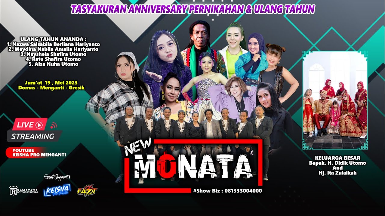 LIVE NEW MONATA - DOMAS - MENGANTI - GRESIK #2023 - YouTube