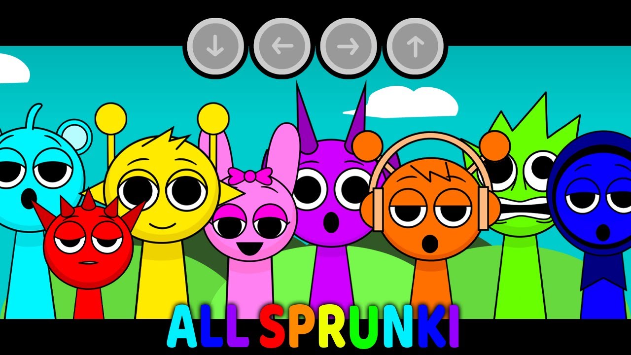 FNF ALL Sprunki - Jevin, OWAKCX, Oren, Durple, Sky, Raddy, Simon, Pinki ...