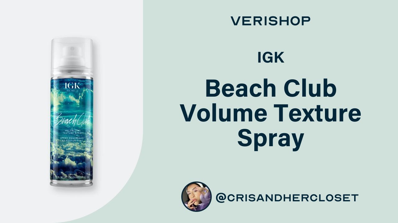 IGK Beach Club Volume Texture Spray Review - YouTube