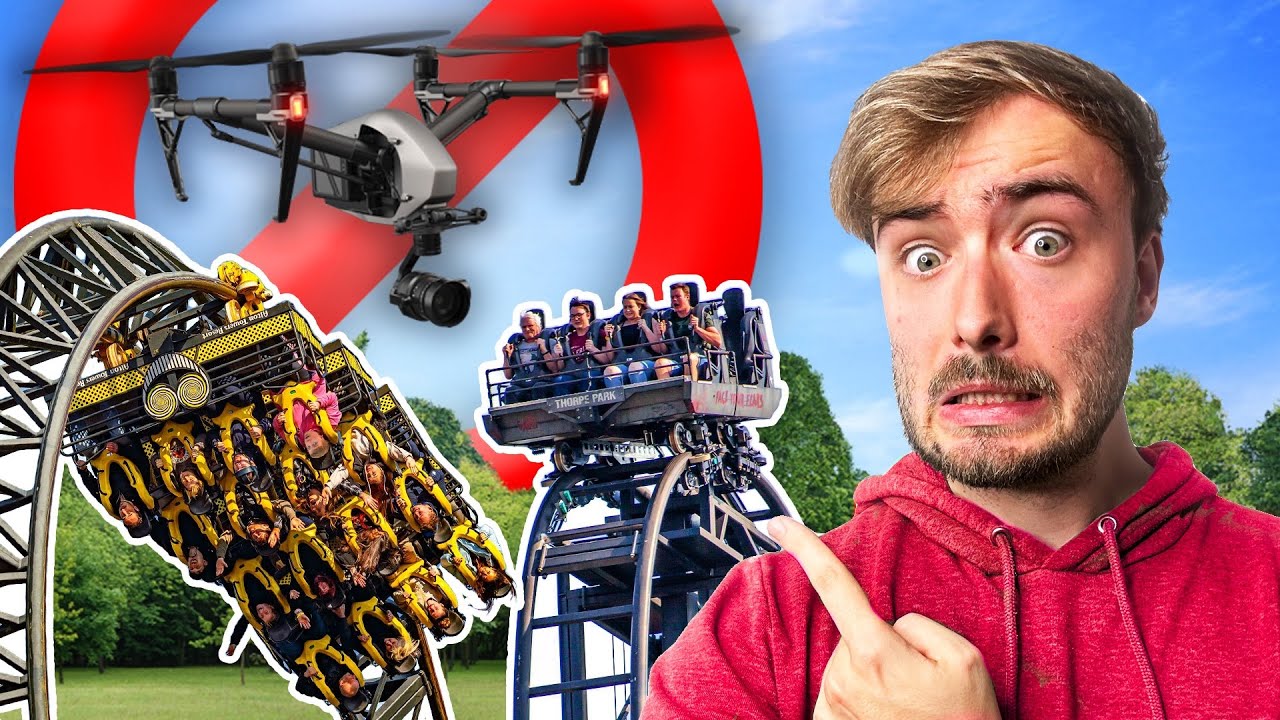DRONES flying over theme parks?! - YouTube