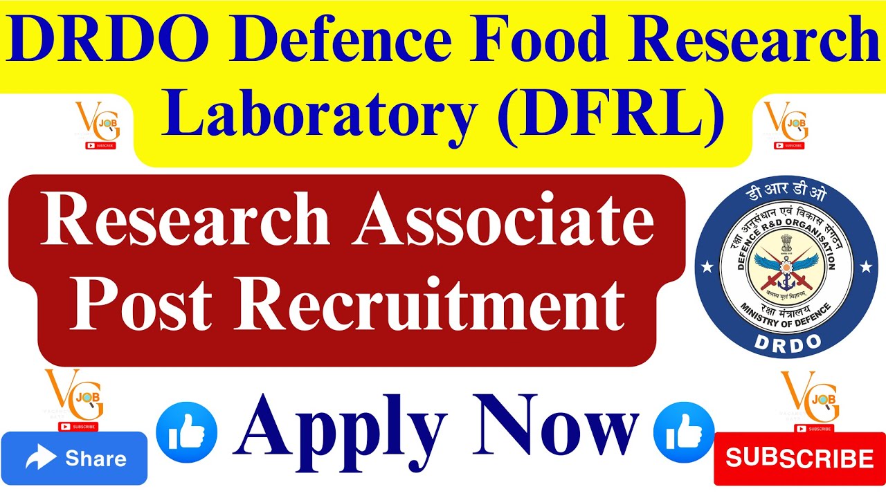 DRDO DFRL RA RECRUITMENT 2024 || DRDO RECRUITMENT 2024 || DRDO RA ...