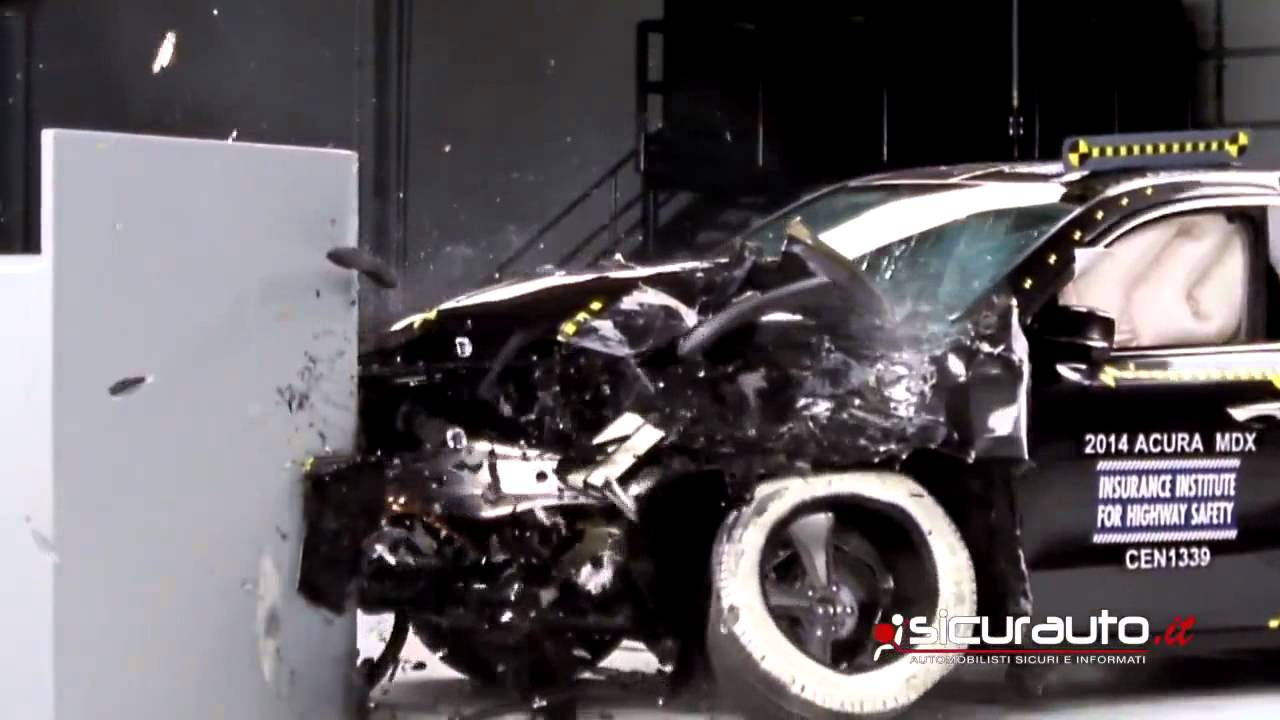 Crash test IIHS - Acura MDX - YouTube