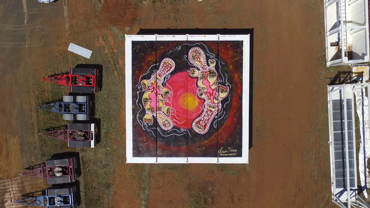 Lewis Burns - Time Lapse Mural - YouTube