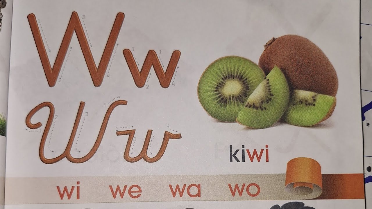 Libro primero de lectura y escritura VICTORIA letra_W - YouTube