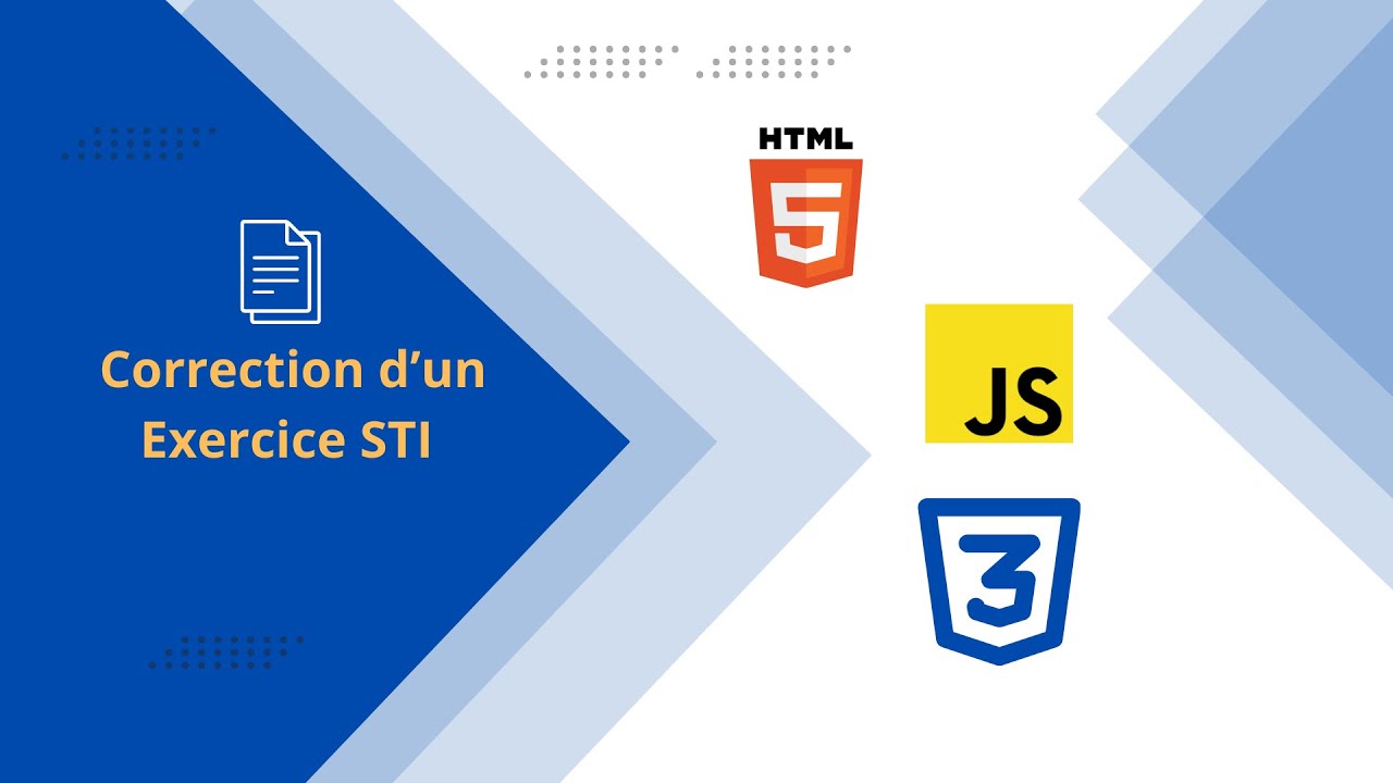Correction Exercice HTML&CSS JavaScript - YouTube