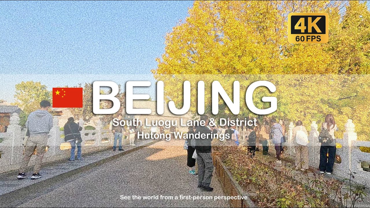 China-Beijing Hutong Walking Tour | South Luogu Alley and District [4K ...
