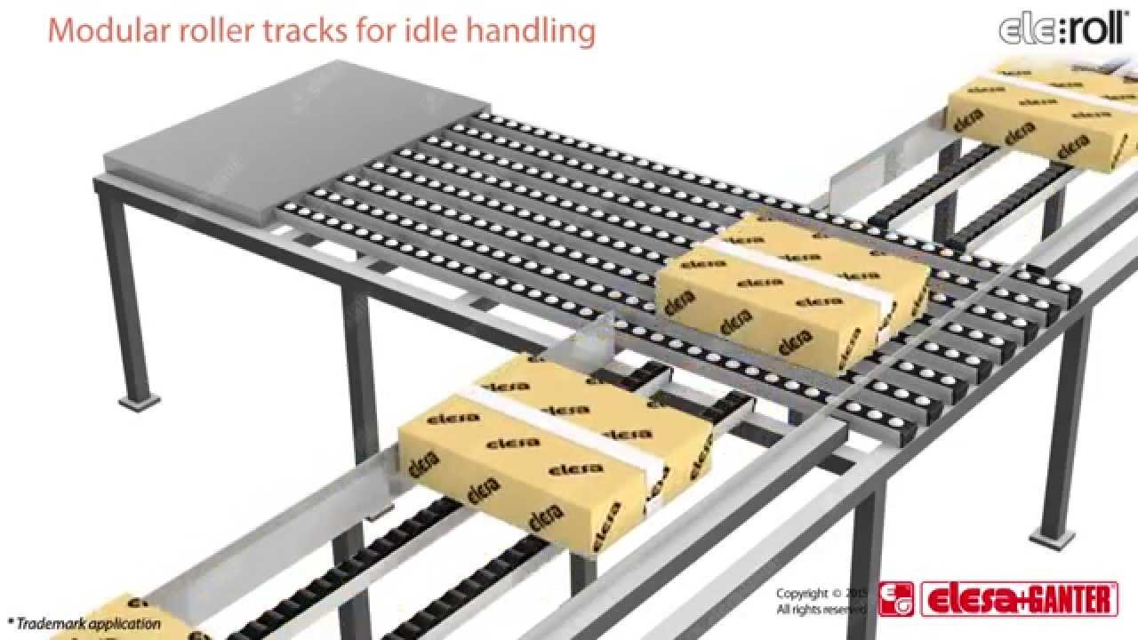 E+G ELEROLL Modular Roller Tracks - YouTube