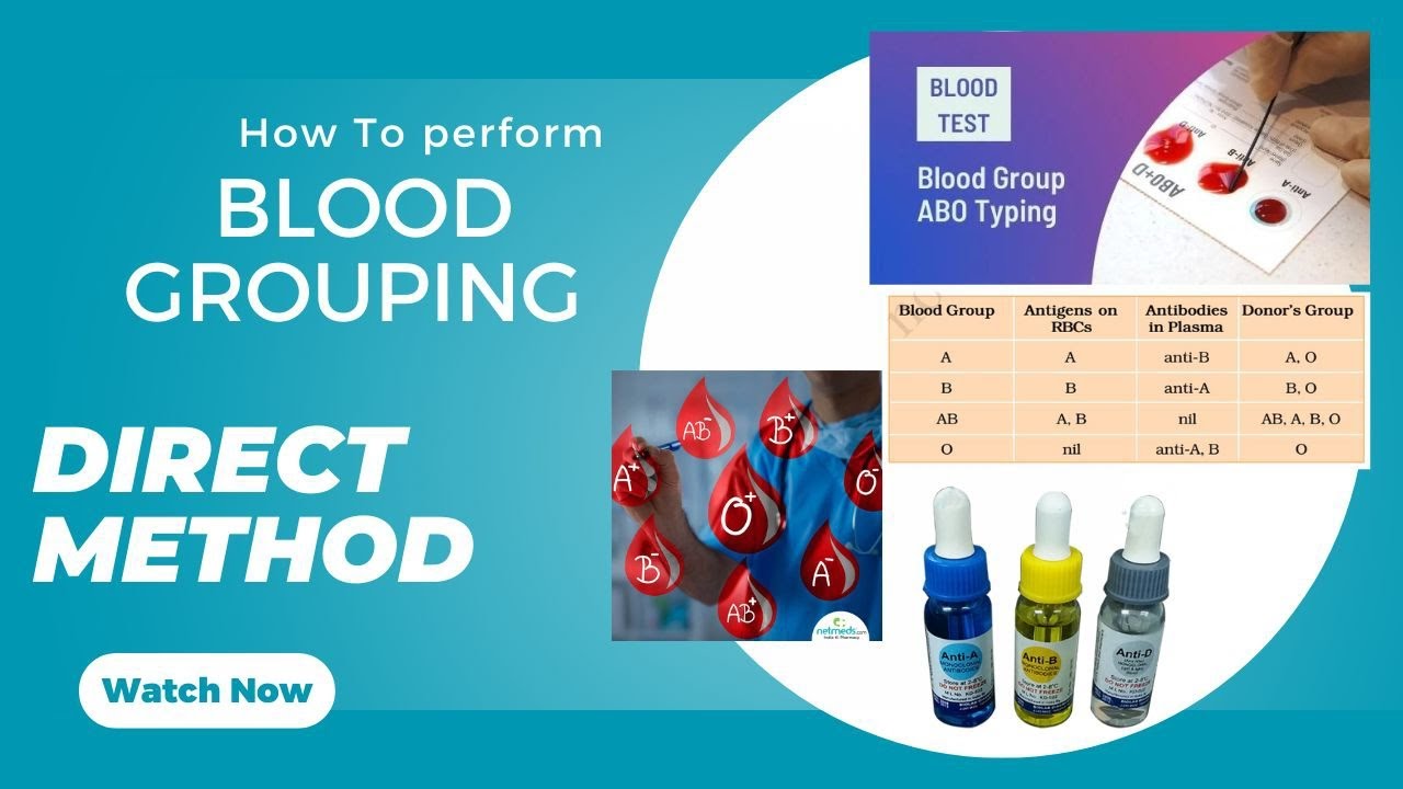 Blood group determination by- direct method - YouTube