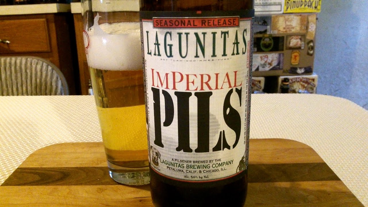 Lagunitas Imperial Pils (8.6% ABV) DJs BrewTube Beer Review #824 - YouTube