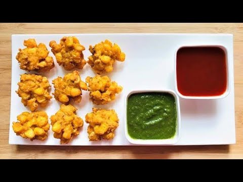 Corn fritters recipe - Bhutte ki Crispy Pakodi l A tasty snacks during ...