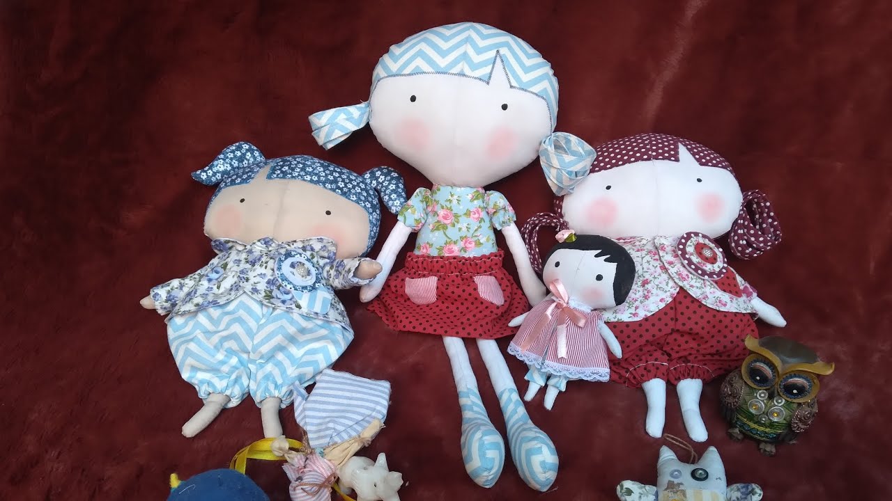 Tilda Rag Doll, maneira mais fácil de fazer. - YouTube