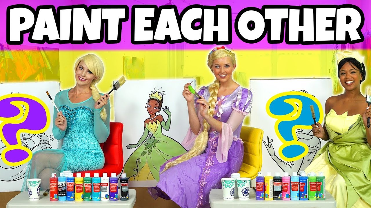 PAINT EACH OTHER CHALLENGE. Disney Princess Giant Edition (Totally TV ...
