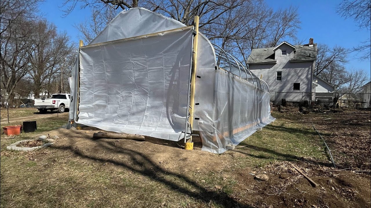 Side Wall Installation: High Tunnel Structure - YouTube