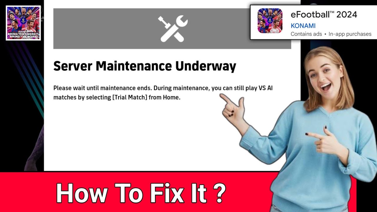 How to Fix "Server Maintenance Underway" in eFootball 2024 ...