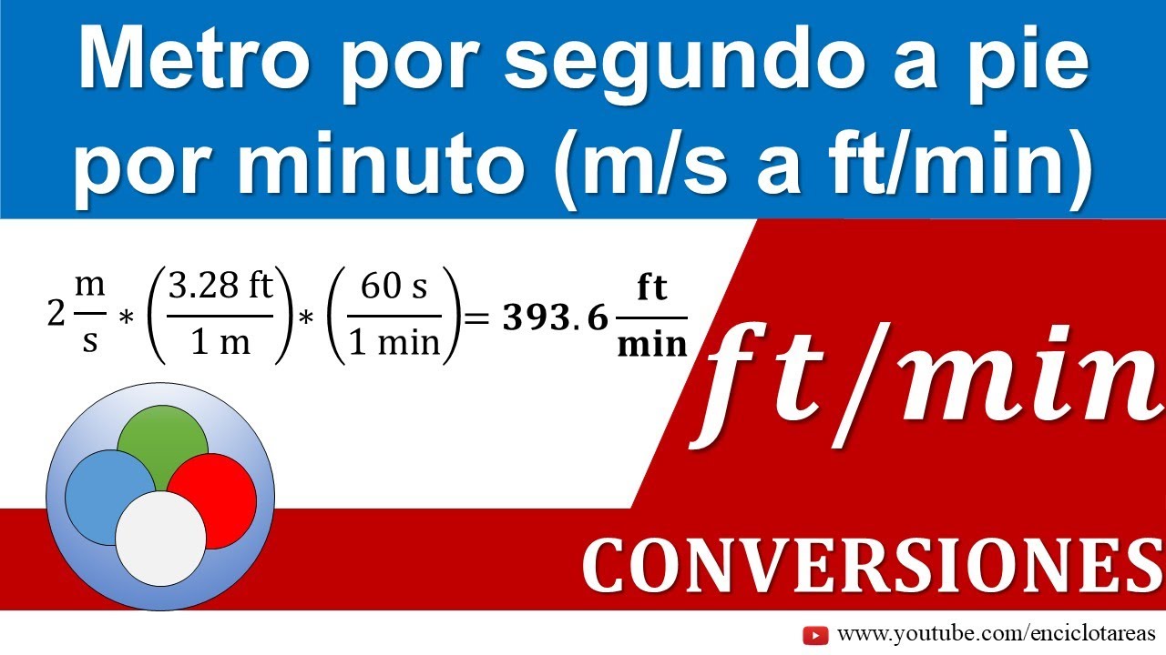 Convertir De M s A Ft min YouTube Convertir De M s A Ft min YouTube