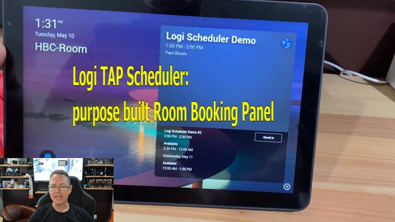 Logi Booking Panel - setup and review - YouTube