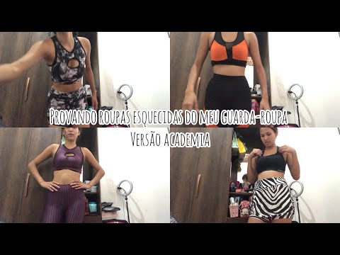 Provando roupas esquecidas do meu guarda-roupa! (Versão academia) | MILENA VITÓRIA |