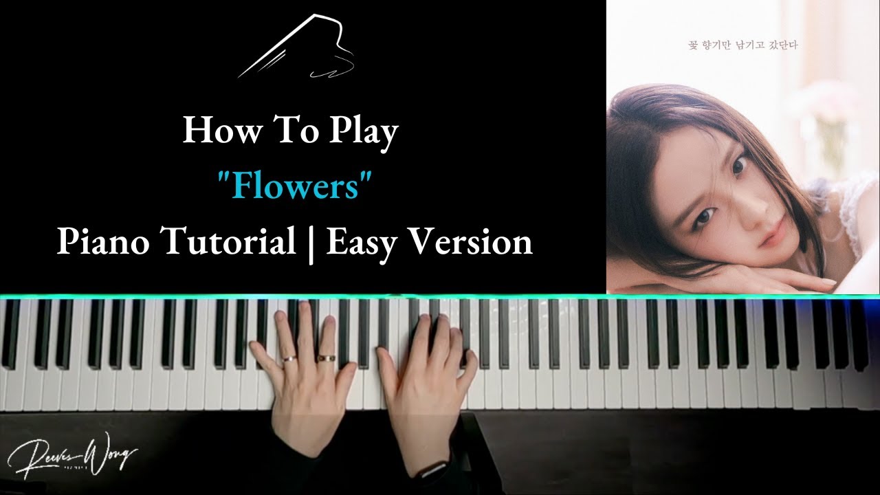 Flower - Jisoo | Piano Tutorial | Easy Version - YouTube