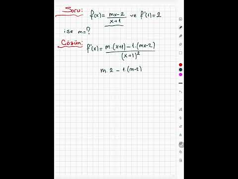 Bölüm Türevi #tyt #ayt #yks #matematik