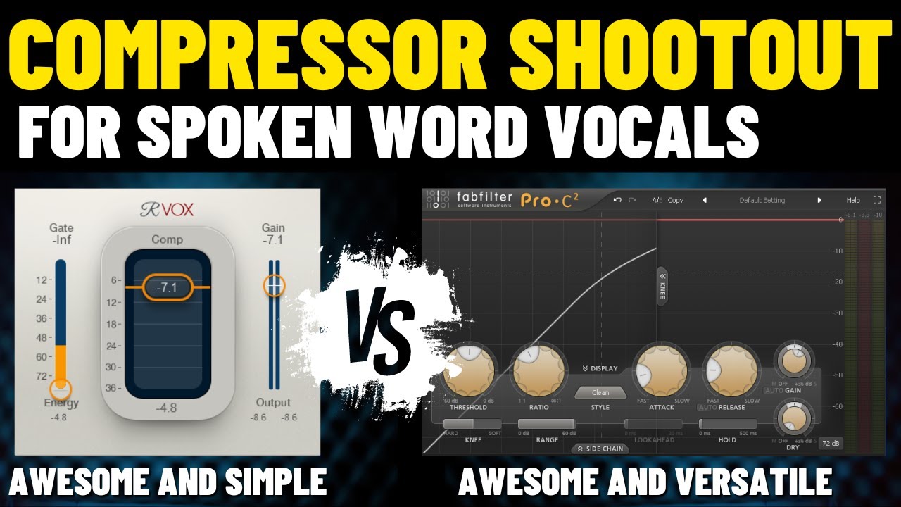 Waves Rvox Vs Fabfilter Pro C2 Compressor Shootout | spoken word - YouTube