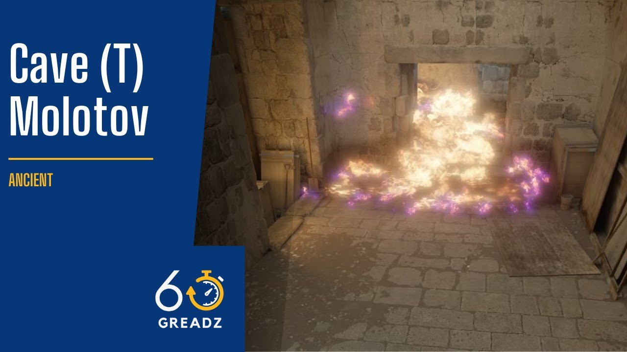 CS2 - Ancient Cave (T) Molotov - 60 Seconds - YouTube