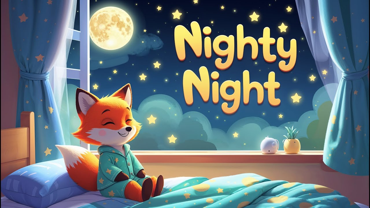 Nighty Night Lullaby | Relaxing Bedtime Song for Kids & Babies | Sleep ...